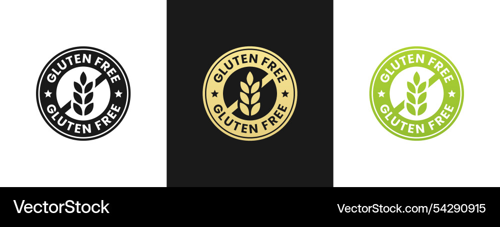 Best gluten free label or stamp Royalty Free Vector Image