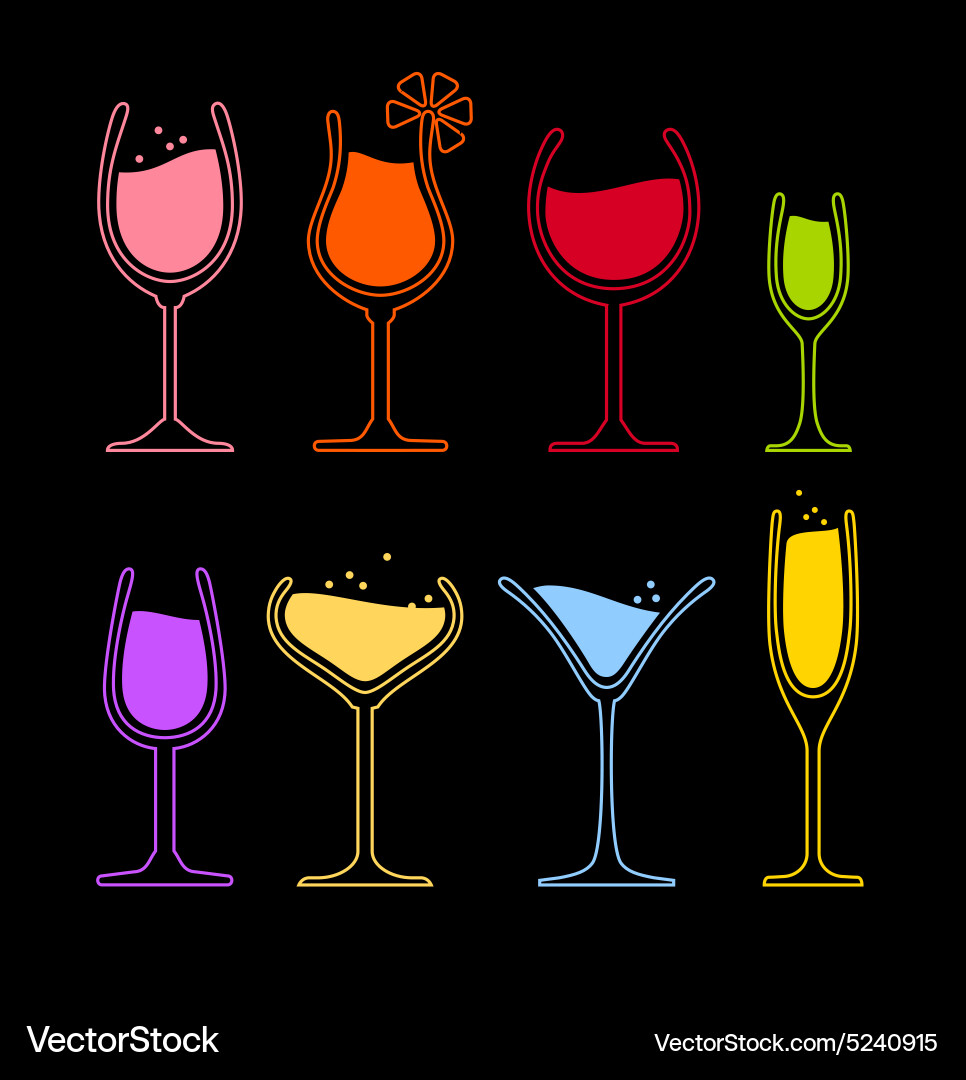 Bokali 5 Royalty Free Vector Image - VectorStock