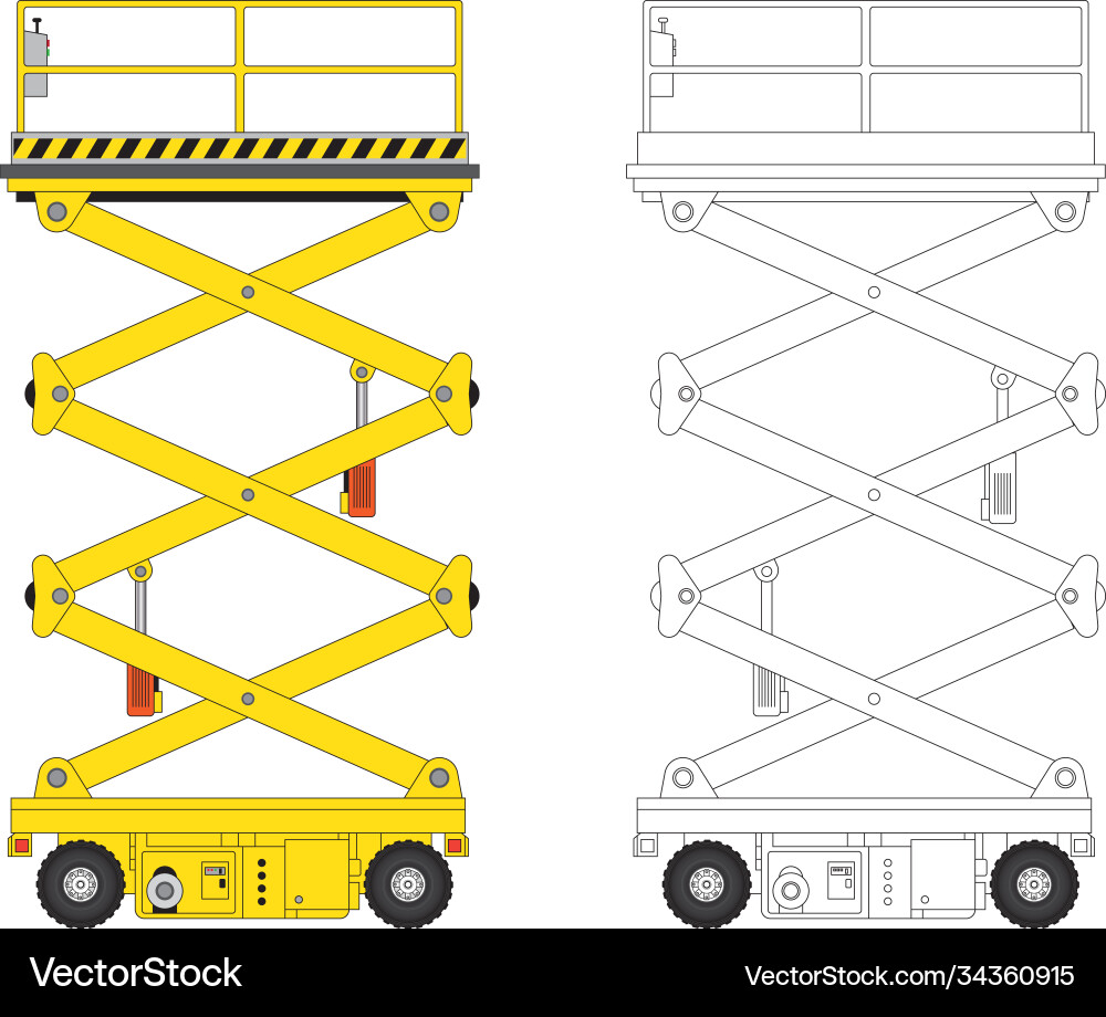 Boom lift Royalty Free Vector Image - VectorStock