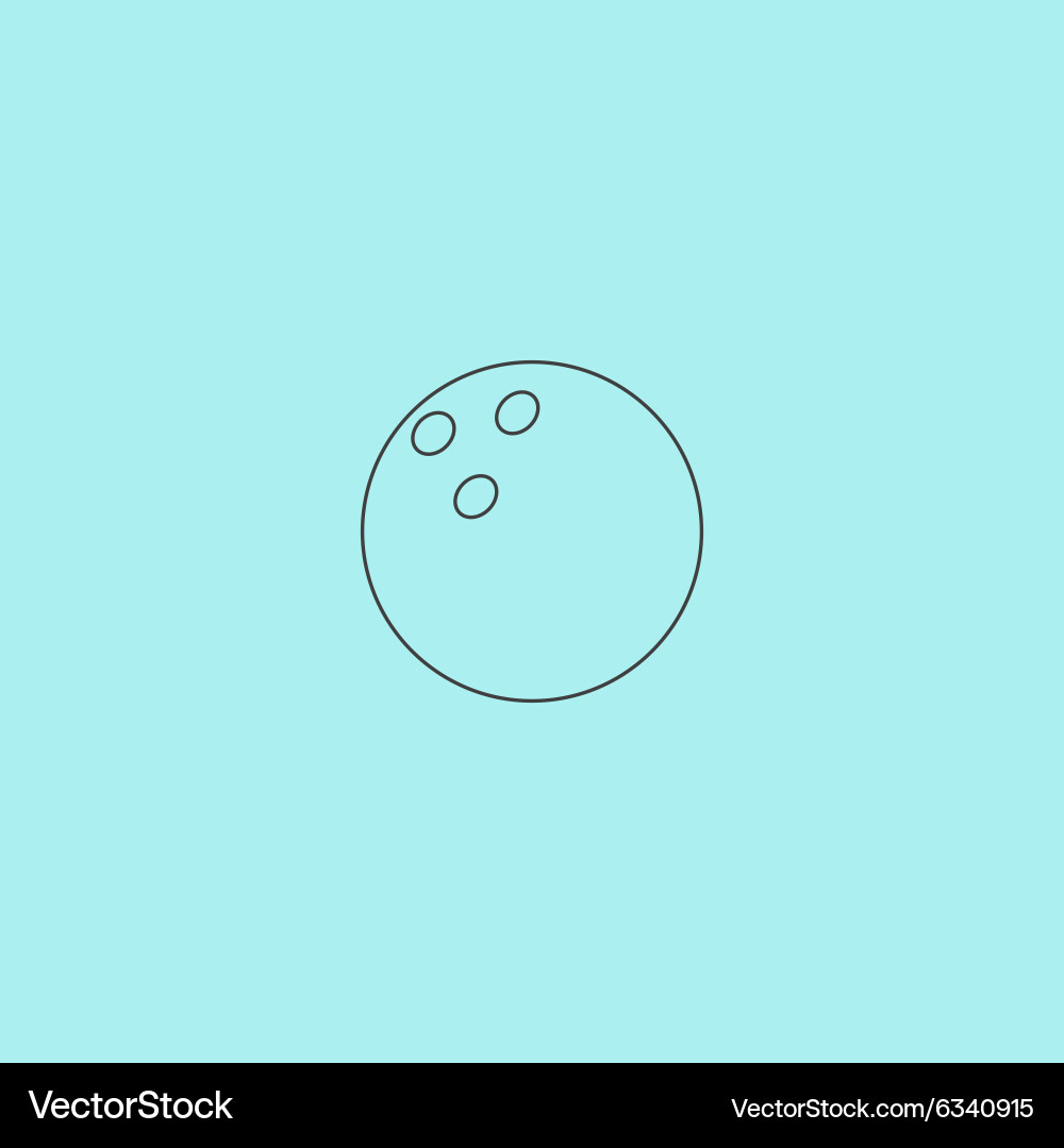 Bowling ball Royalty Free Vector Image - VectorStock
