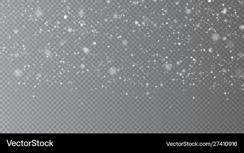 Falling snow overlay background Royalty Free Vector Image