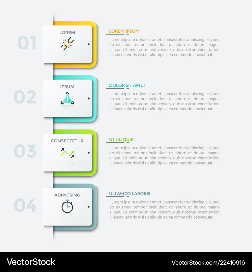 Modern infographic design template Royalty Free Vector Image