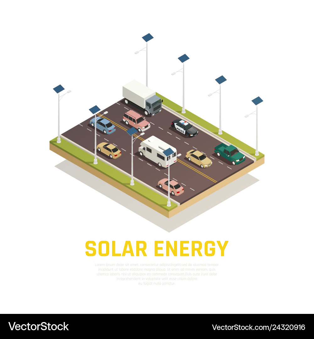Solar energy concept Royalty Free Vector Image