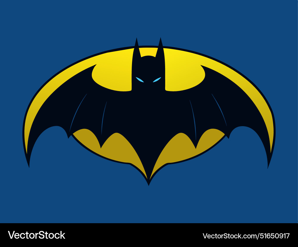 Batman logo Royalty Free Vector Image - VectorStock