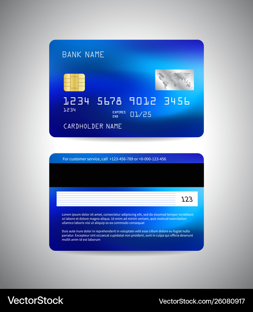 Credit Card Back Vector Images (over 6,500)
