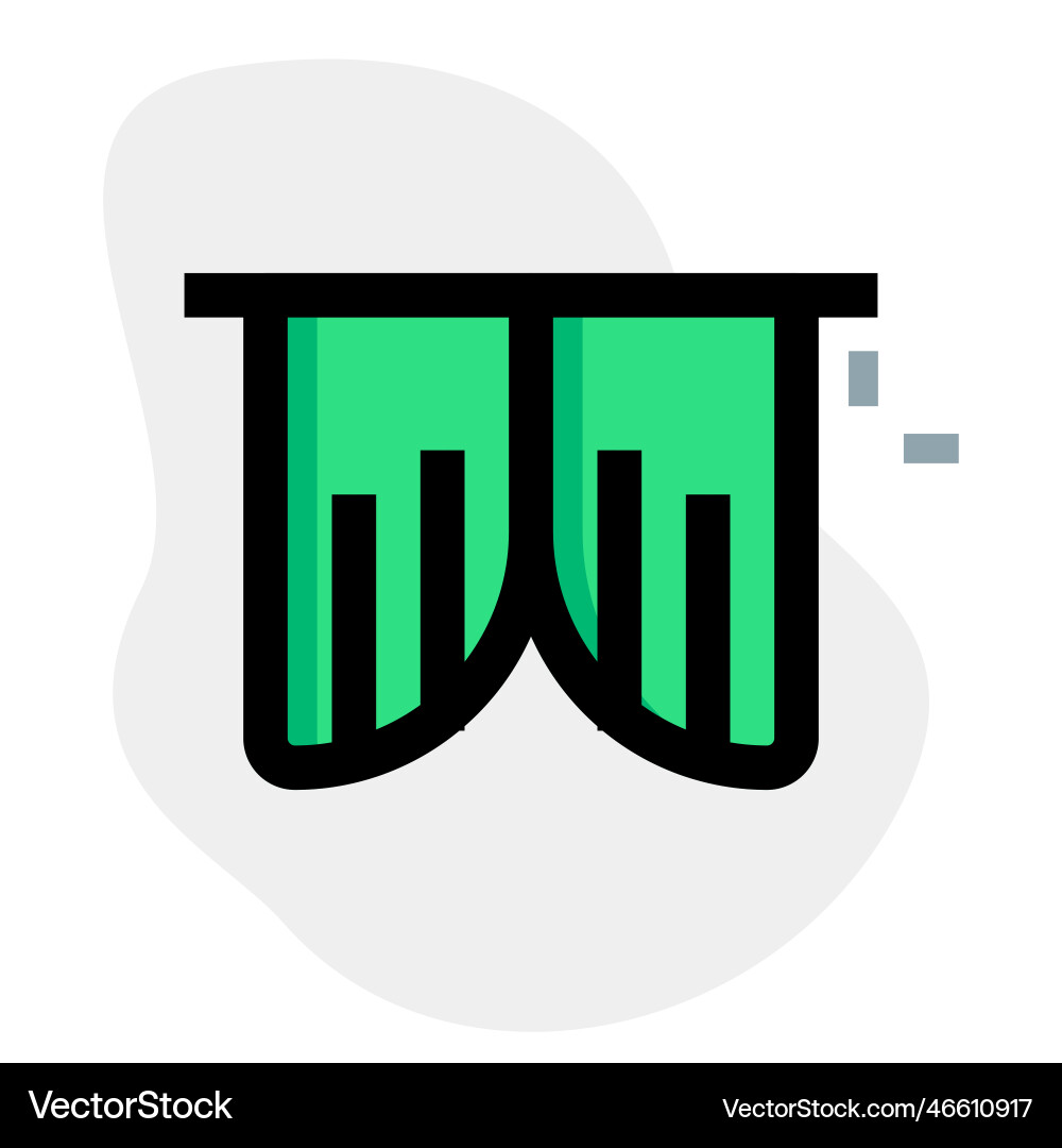 Curtains are used to cover windows Royalty Free Vector Image