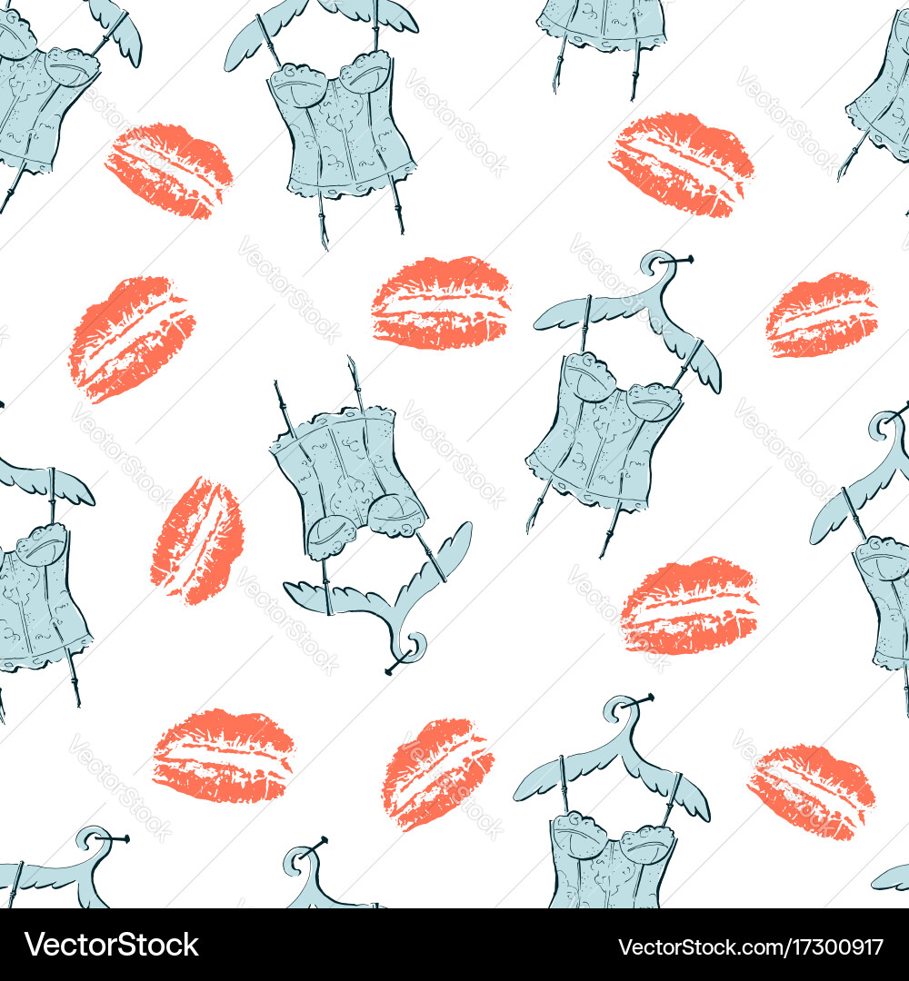 Geometric Hearts Pattern Royalty Free Vector Image