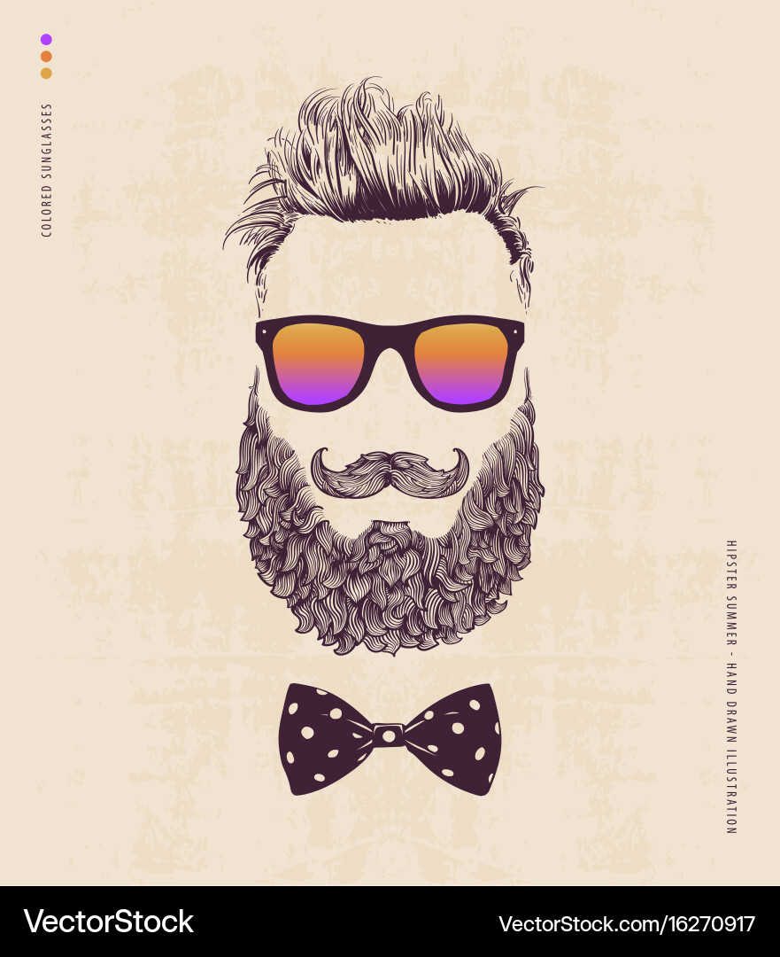 Hipster summer Royalty Free Vector Image - VectorStock