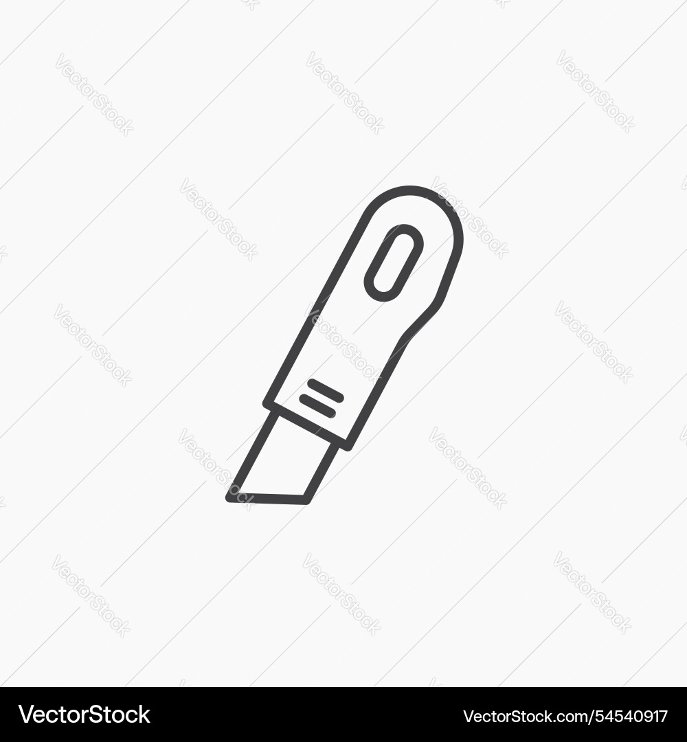 Utility knife icon Royalty Free Vector Image - VectorStock