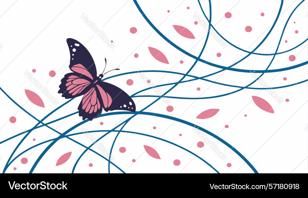 Abstract digital grid of interconnected dots and Vector Image