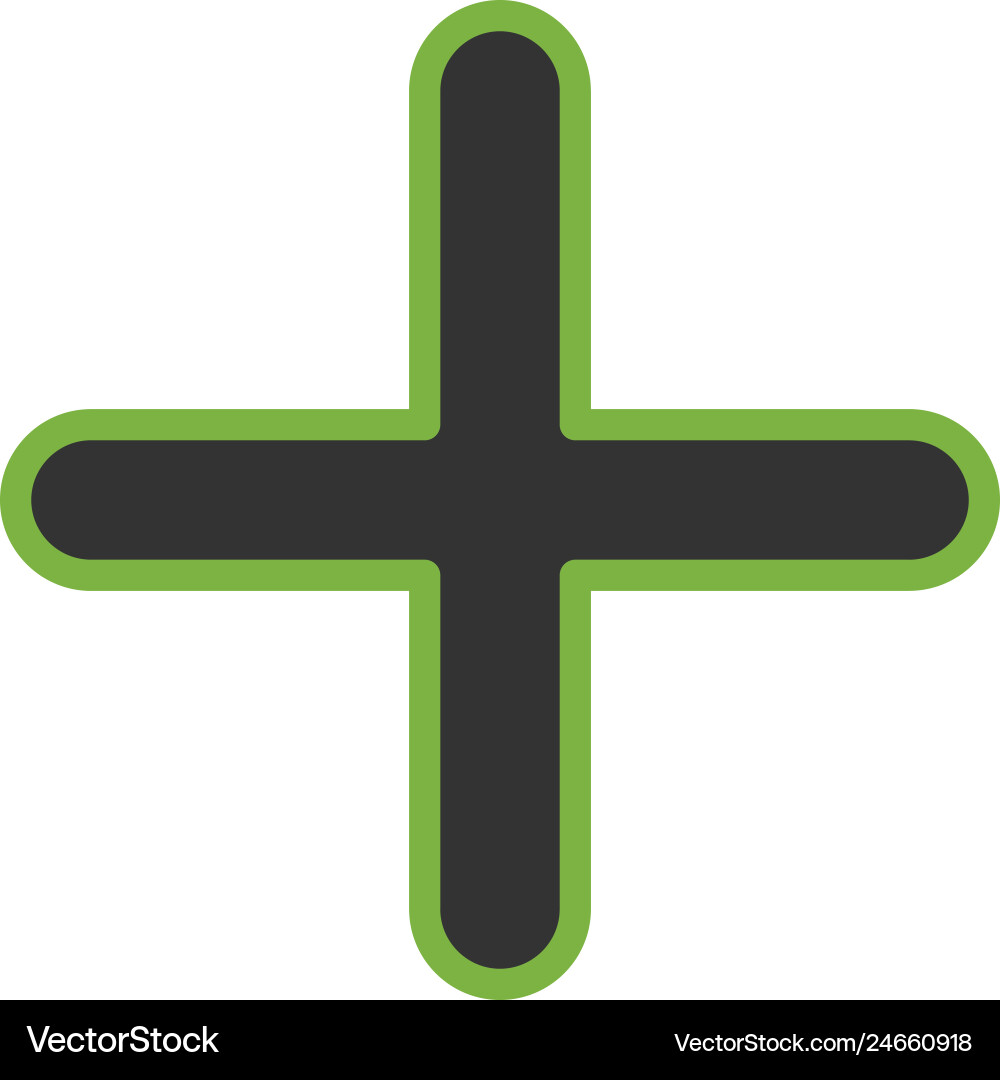 Add icon Royalty Free Vector Image - VectorStock