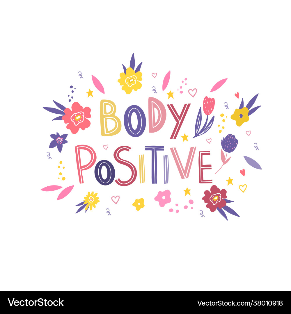 Body Positive Affirmations Royalty Free Vector Image