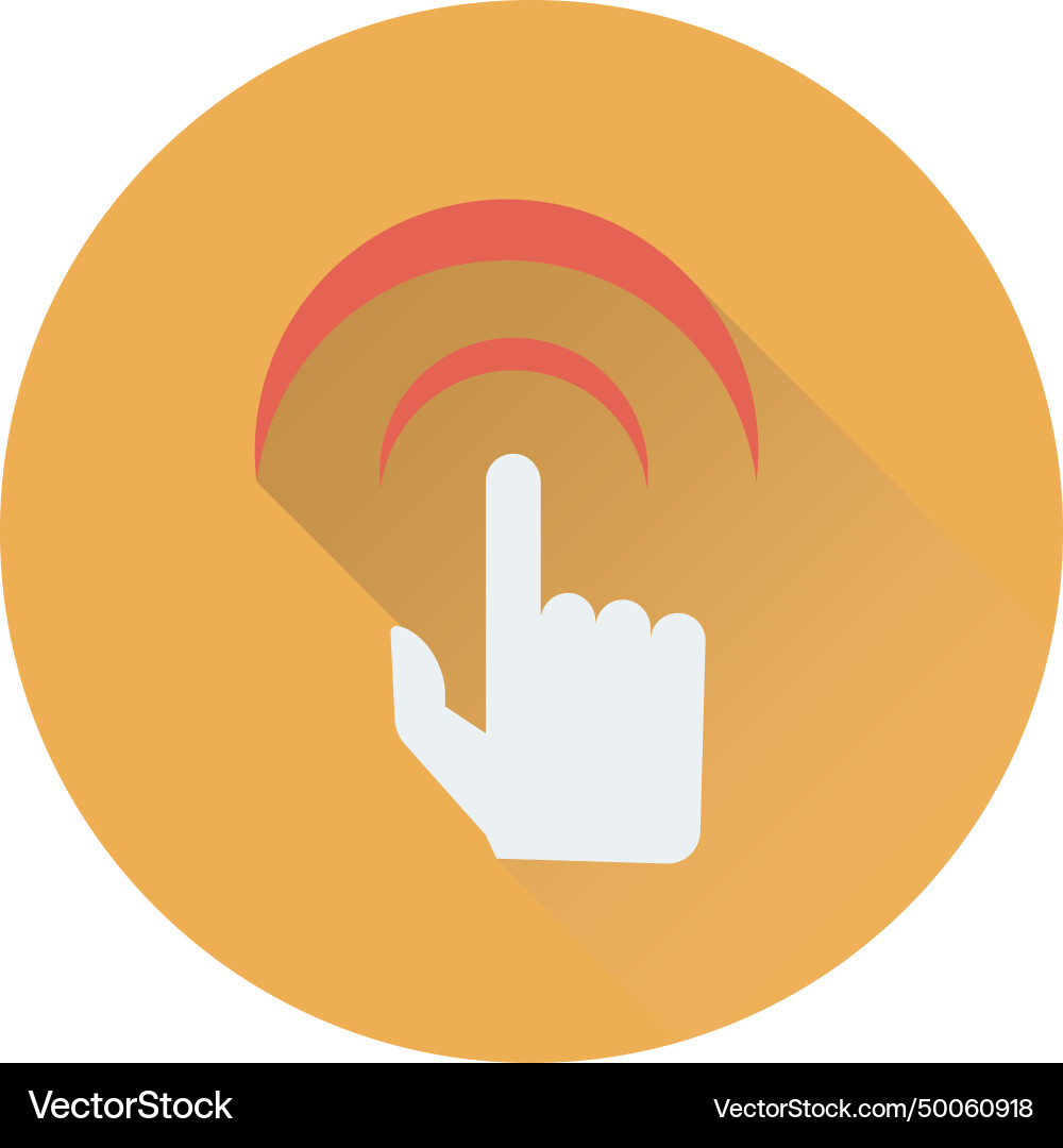 Click icon Royalty Free Vector Image - VectorStock