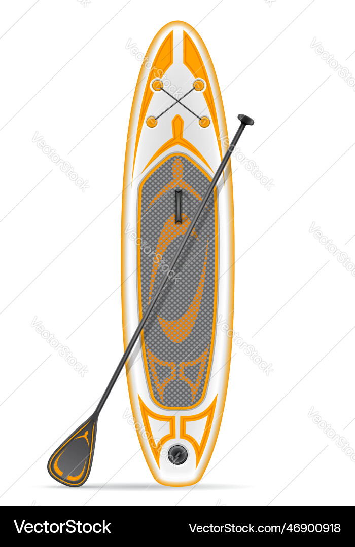 Inflatable sup board for outdoor activities Vector Image