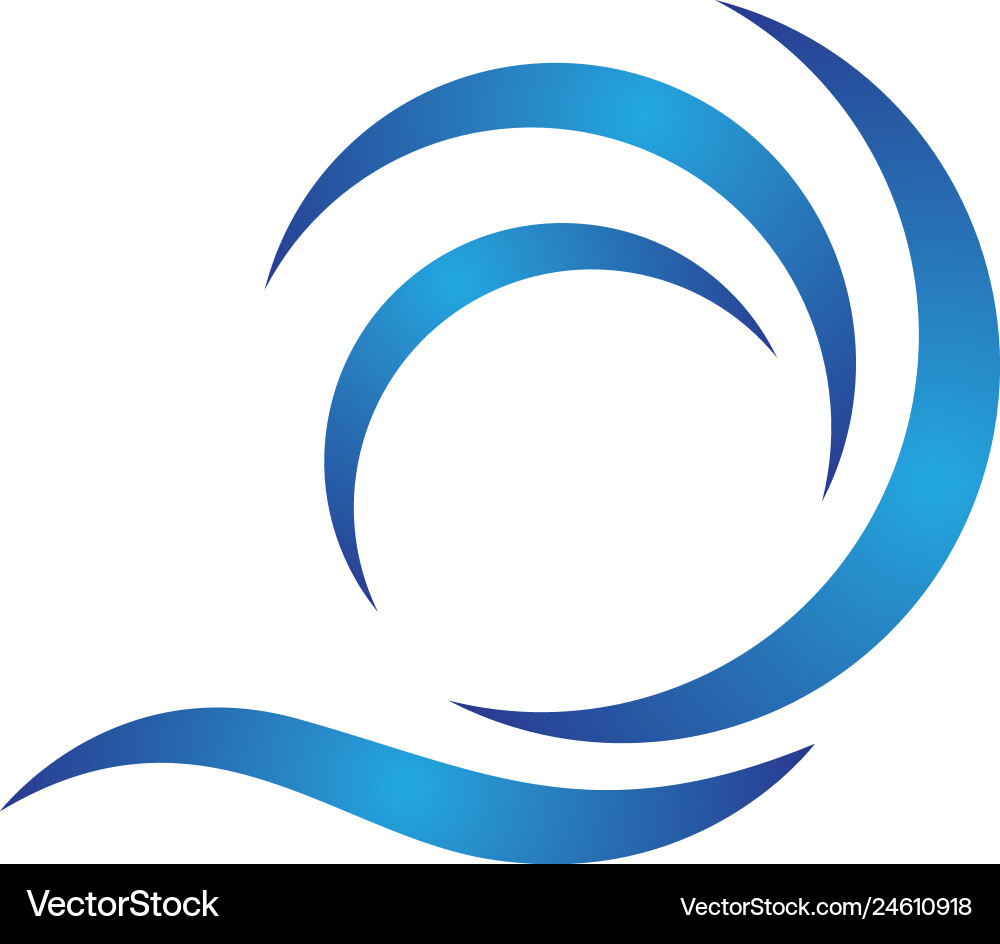 Wave symbol design Royalty Free Vector Image - VectorStock