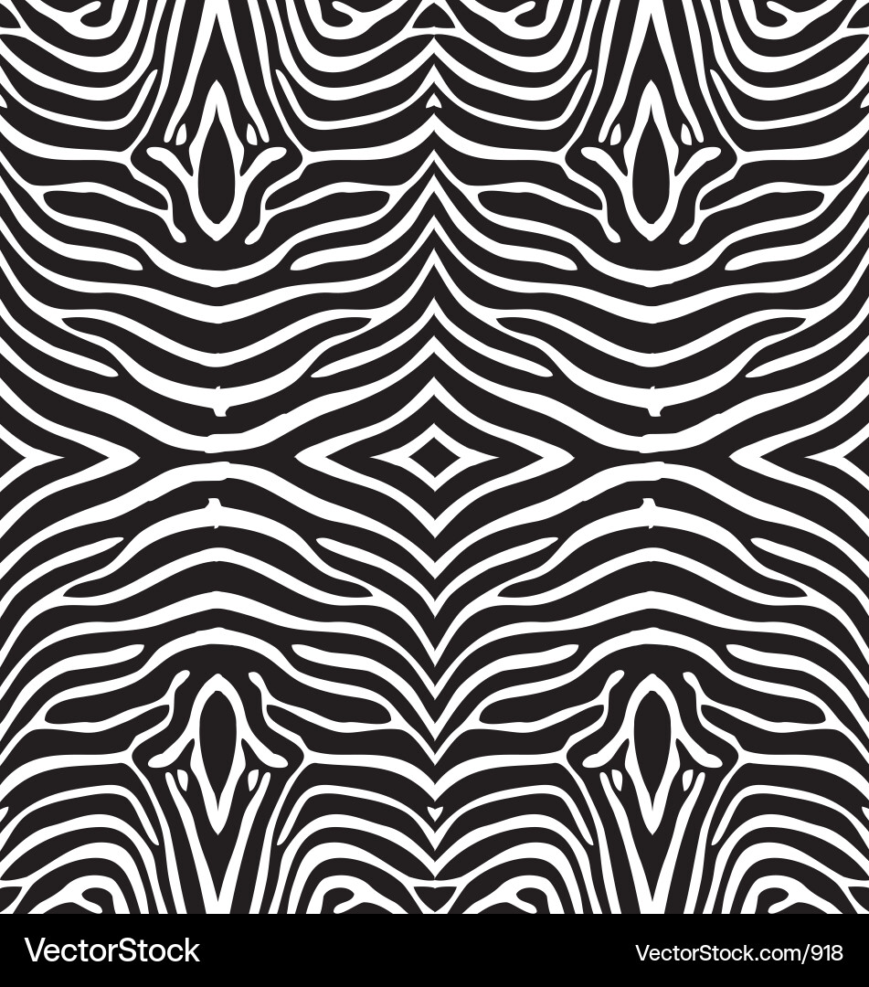 Zebra Pattern Wallpaper – Free Vector | VectorStock