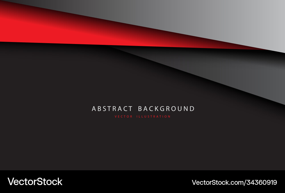 Abstract red grey metallic triangle Royalty Free Vector