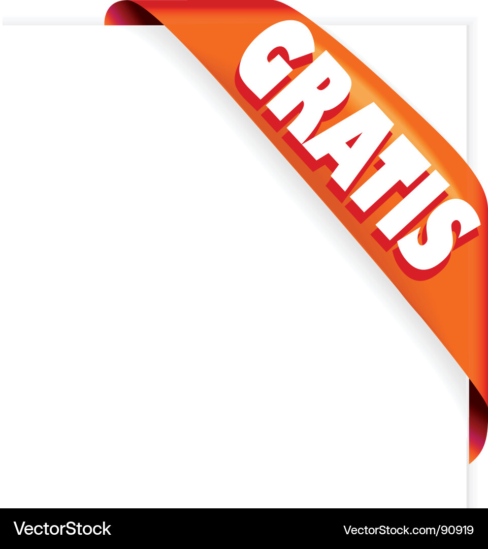 Gratis ribbon Royalty Free Vector Image - VectorStock