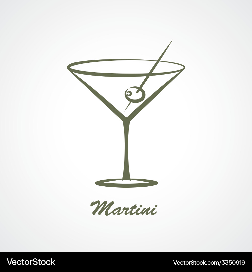 Martini Vector Make Mine… Martini Poster Von Wild October Moon Fy
