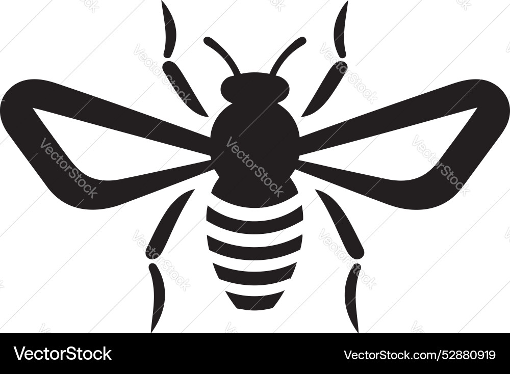Wasp warrior icon tarantula hawks hunt Royalty Free Vector
