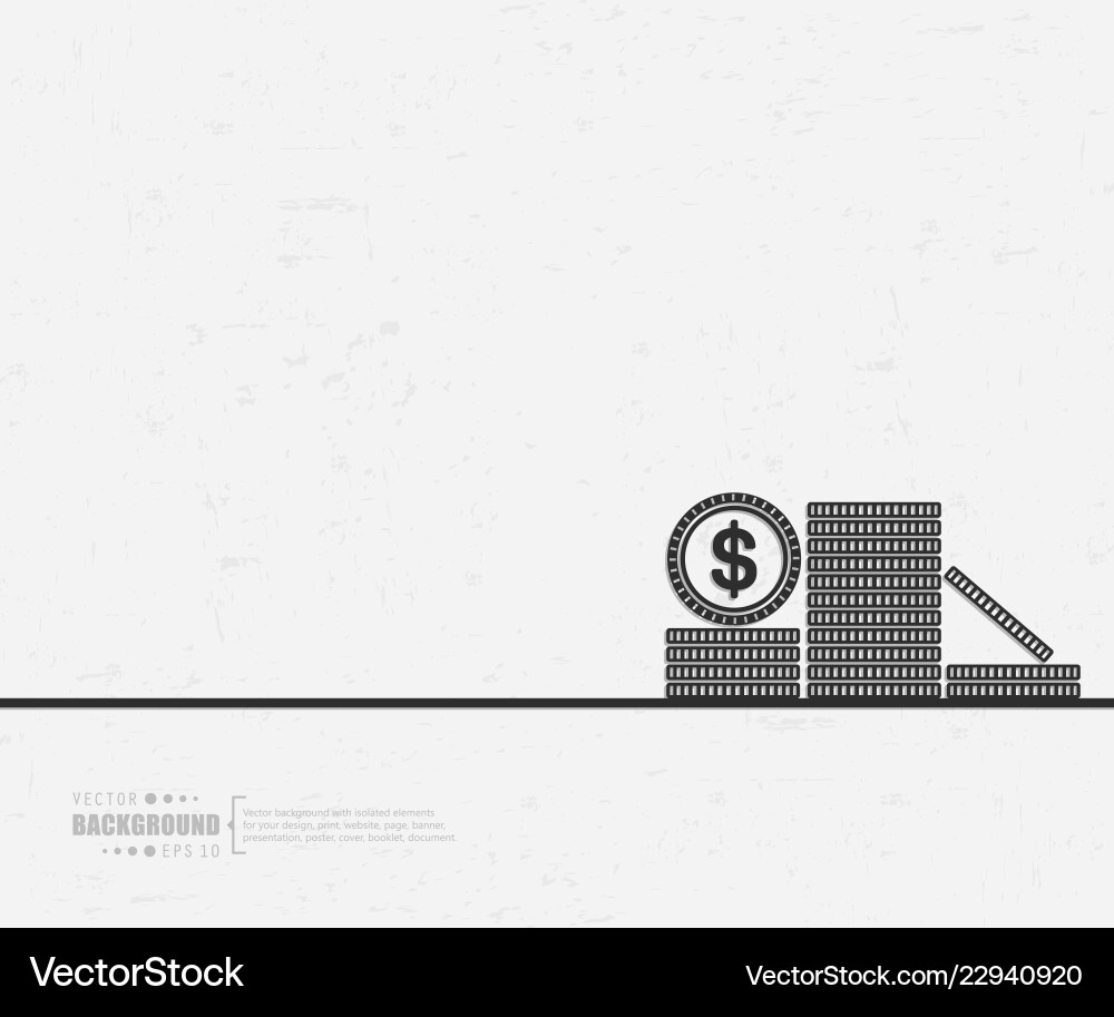 Abstract Money Stack Background Royalty Free Vector Image