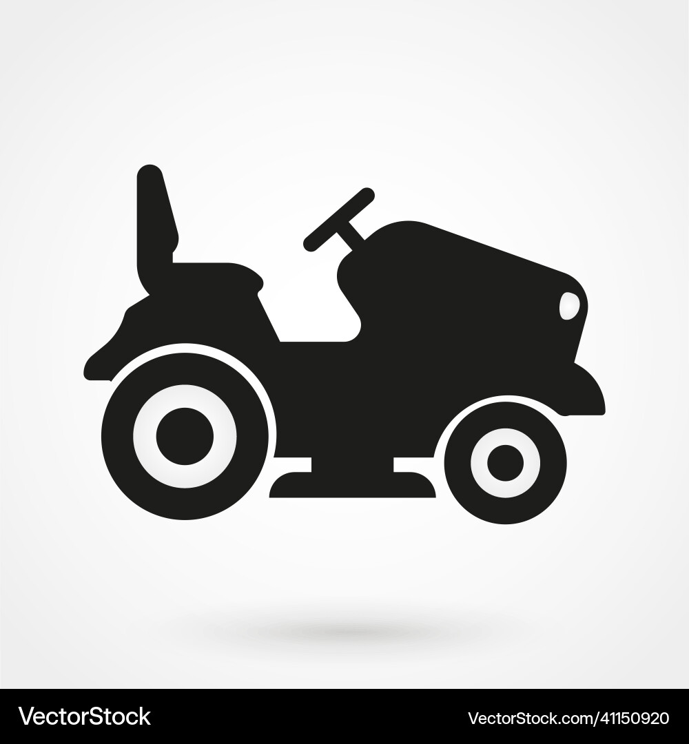 Lawn tractor icon Royalty Free Vector Image - VectorStock