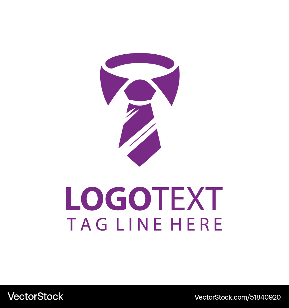 Tie logo Royalty Free Vector Image - VectorStock