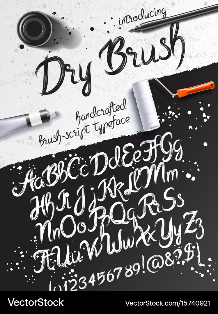 Calligraphy art mockup Royalty Free Vector Image