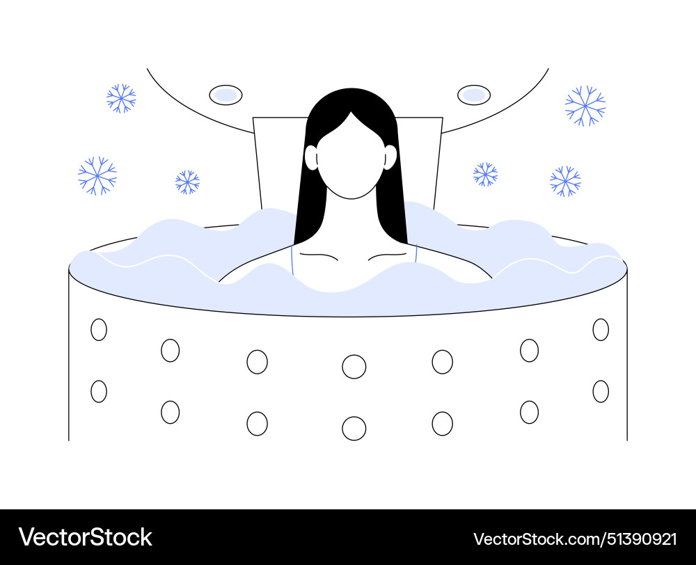 Cryotherapy isolated cartoon Royalty Free Vector Image