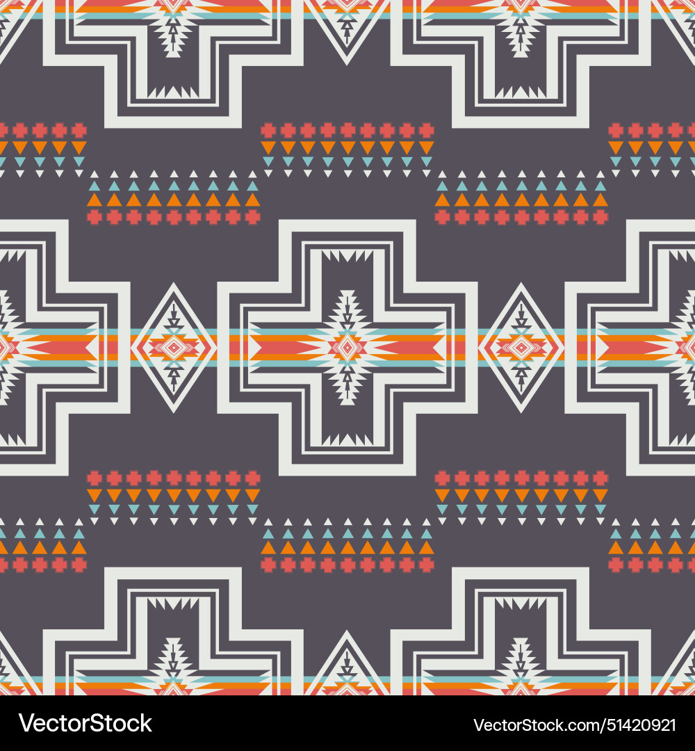 Native american indian geometric pattern Vector Image