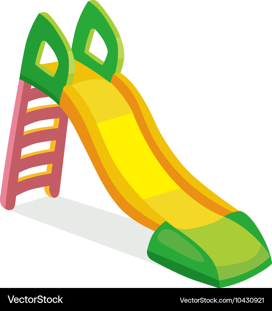 Playground slide theme elements Royalty Free Vector Image