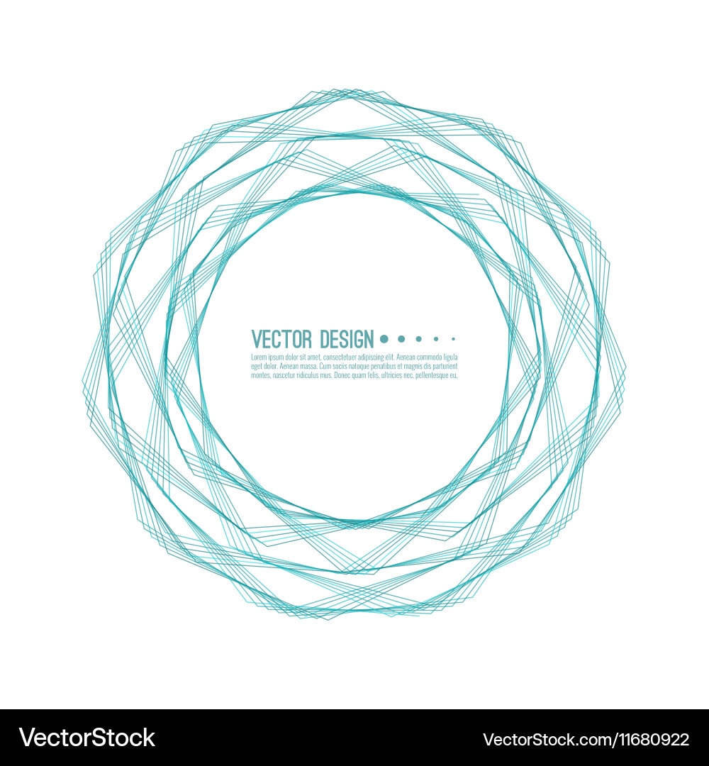 Abstract background with intersecting shapes Vector Image