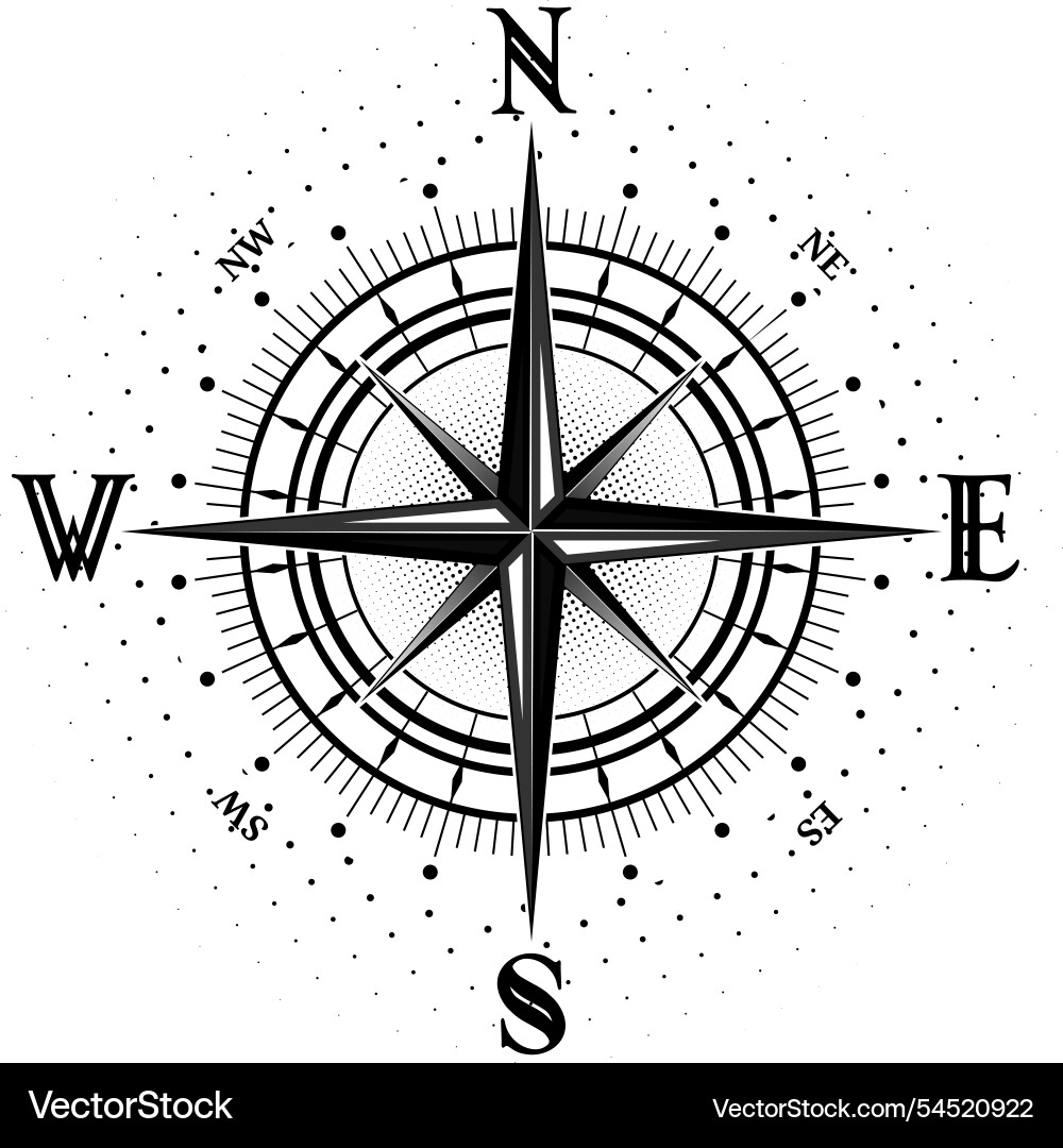 Compass Royalty Free Vector Image - VectorStock