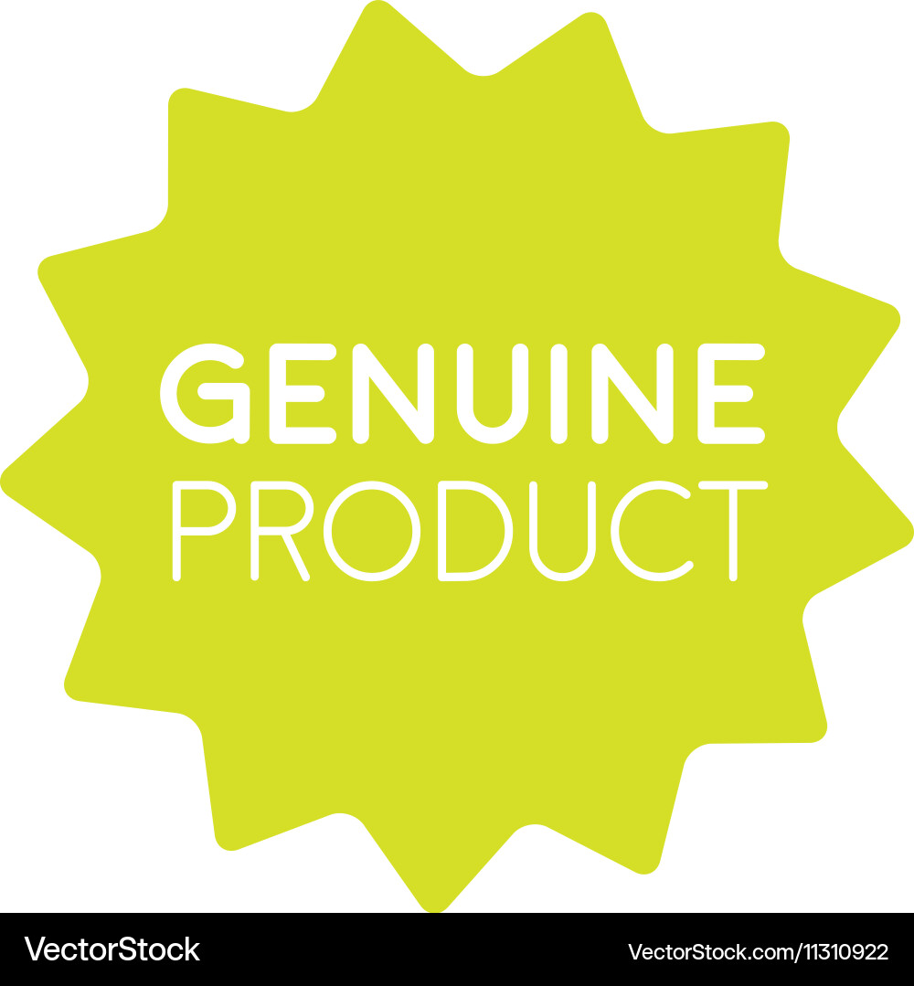 Genuine product badge Royalty Free Vector Image
