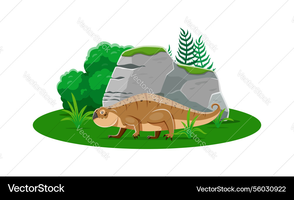 Hyperodapedon prehistoric dinosaur character Vector Image