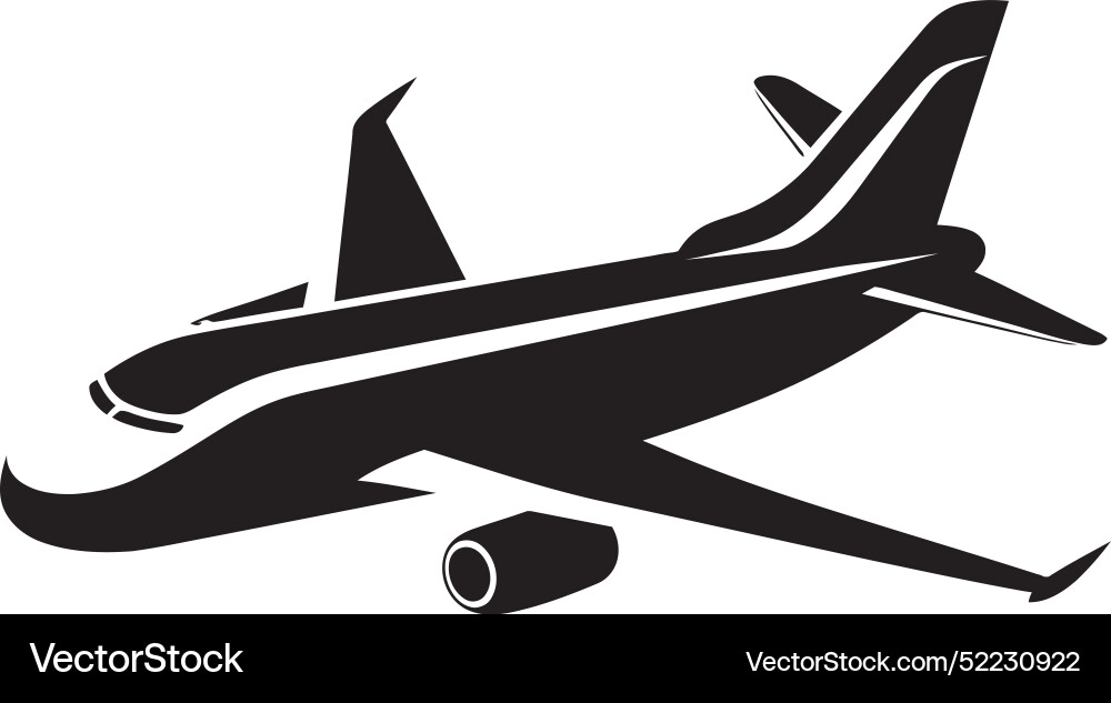 Jetplane takeoff speed the physics of flight Vector Image