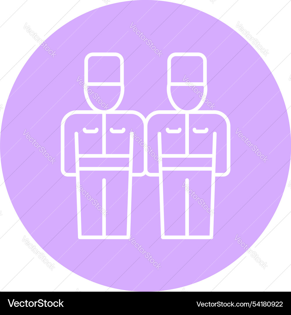Marching line circle icon Royalty Free Vector Image
