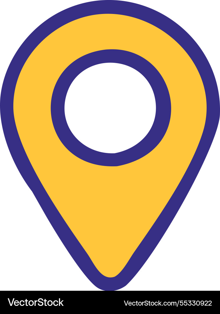 Travel location map marker Royalty Free Vector Image