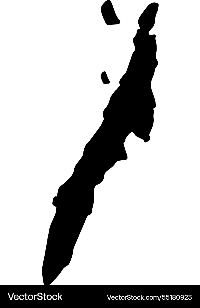 Cebu philippines silhouette map Royalty Free Vector Image