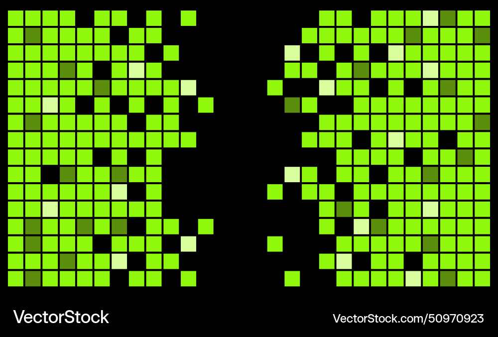 Pixel disintegration background decay effect Vector Image