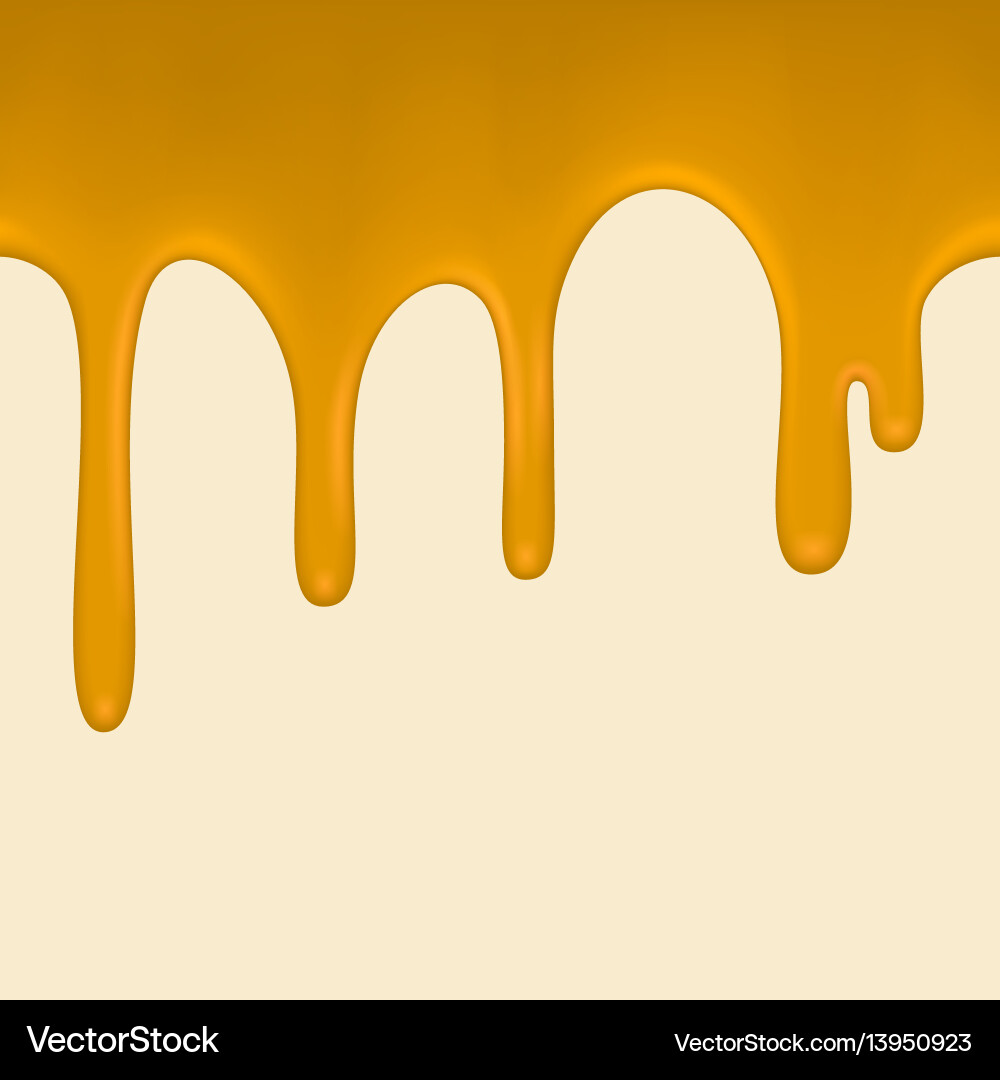 Seamless yellow paint colorful dripping Royalty Free Vector