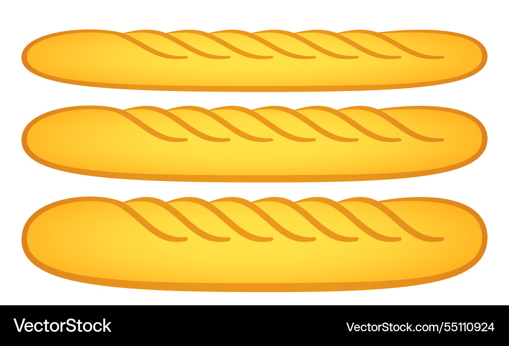 Classic baguette icon Royalty Free Vector Image