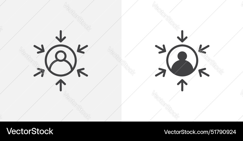 Customer centricity icon set black filled Vector Image Customer centricity icon set black filled Vector Image