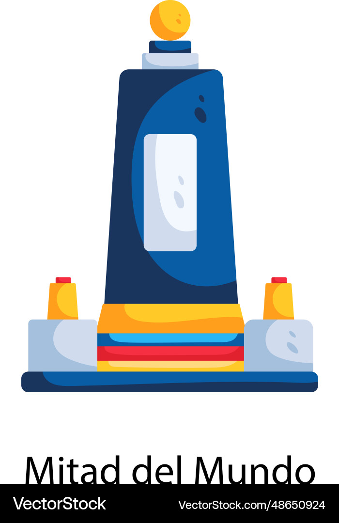 Mitad del mundo Royalty Free Vector Image - VectorStock