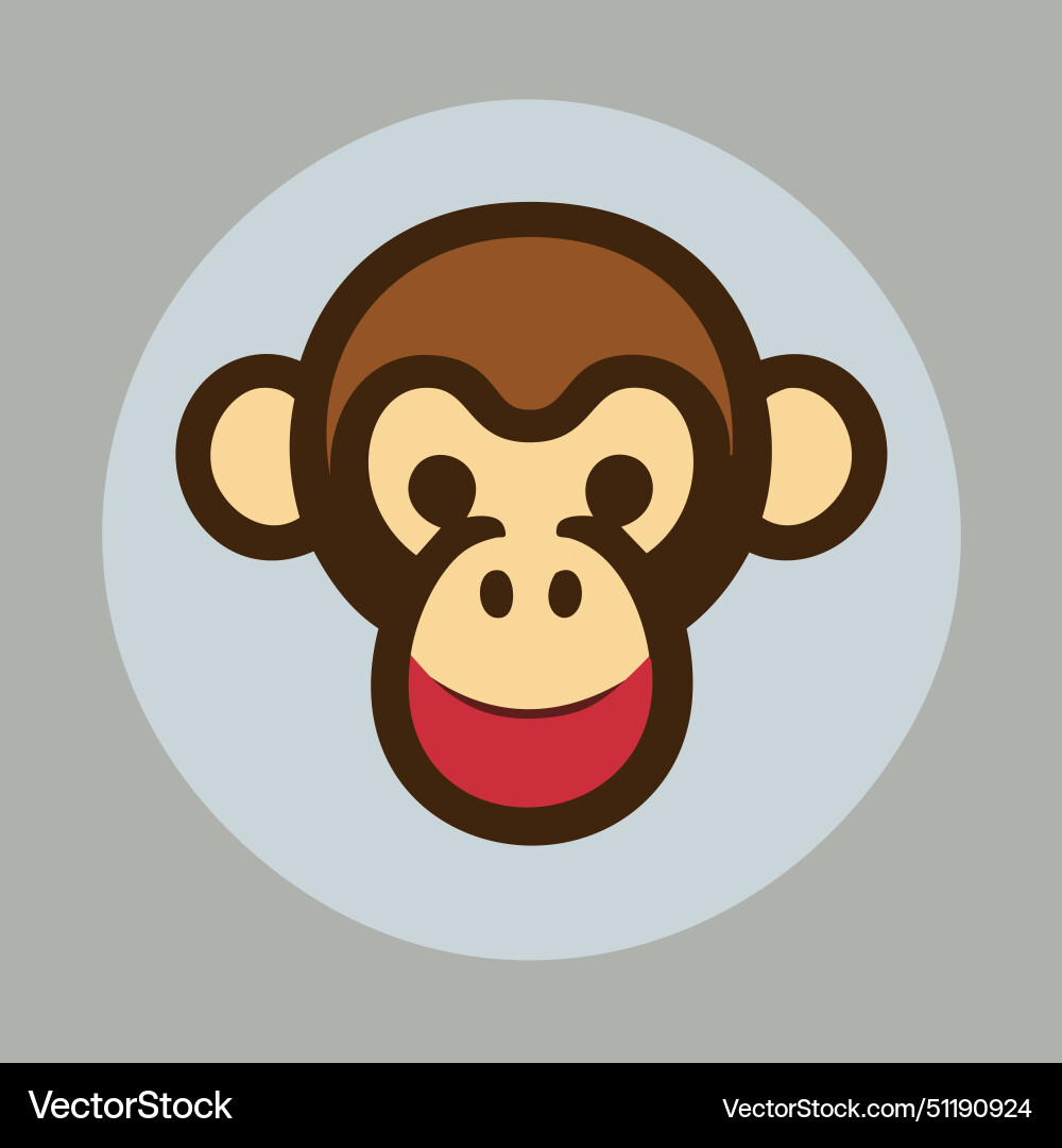 Monkey icon design Royalty Free Vector Image - VectorStock