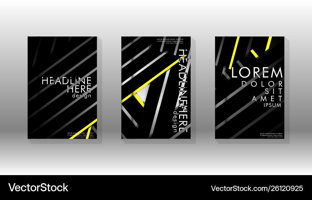 Cover book with a geometric design background Vector Image