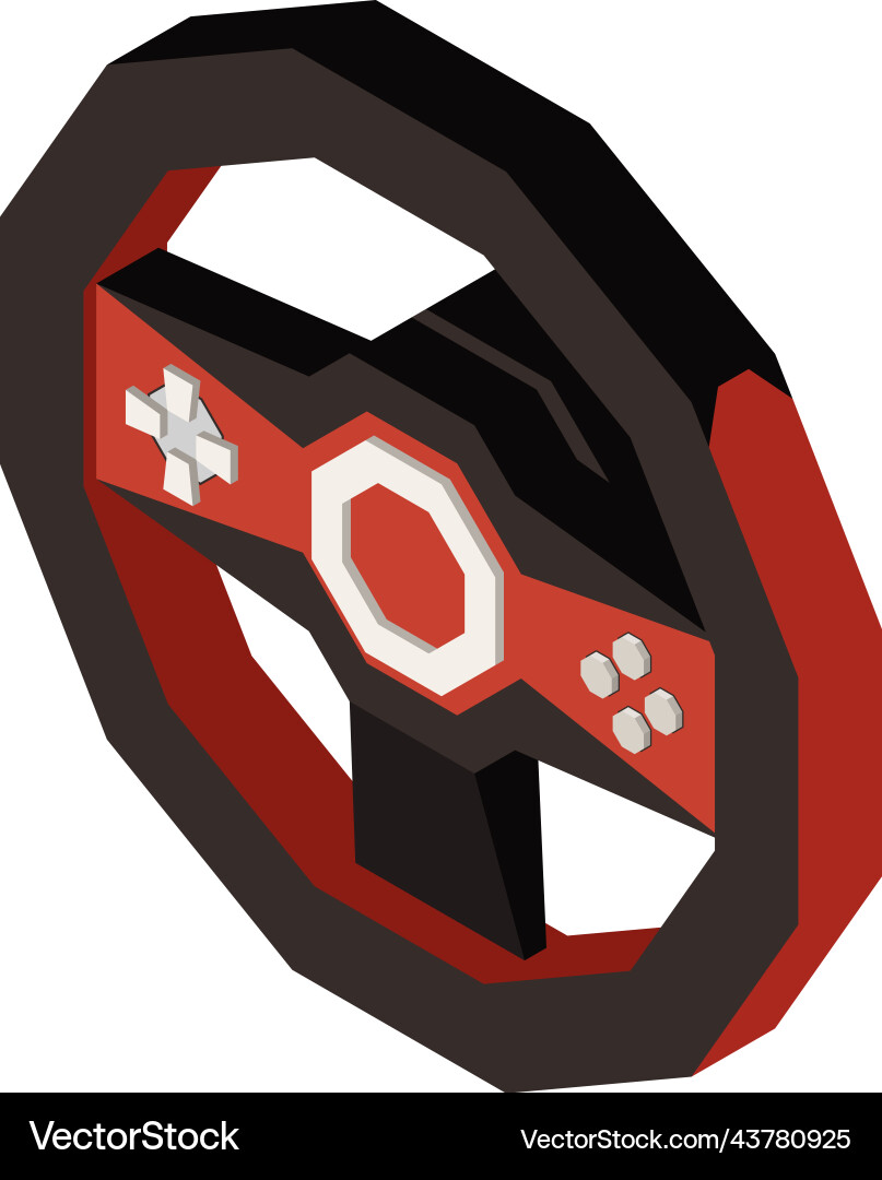 Game steering wheel Royalty Free Vector Image - VectorStock