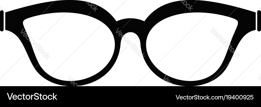 Myopic spectacles icon simple style Royalty Free Vector