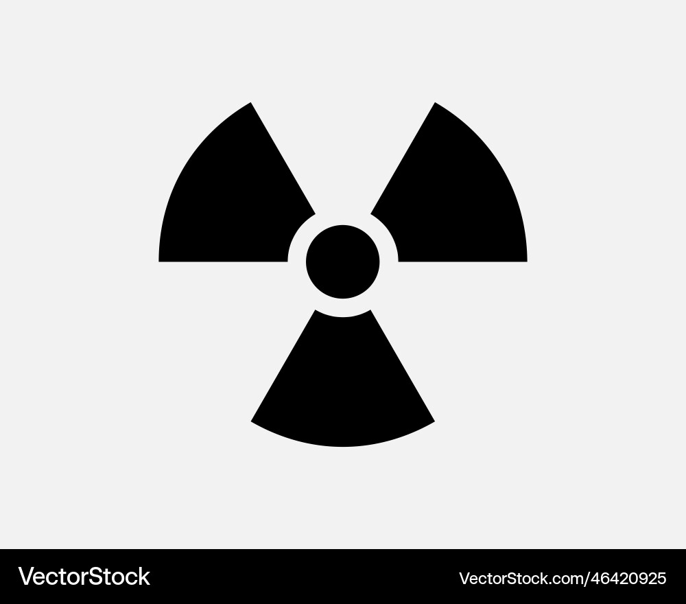 Radiation symbol Royalty Free Vector Image - VectorStock