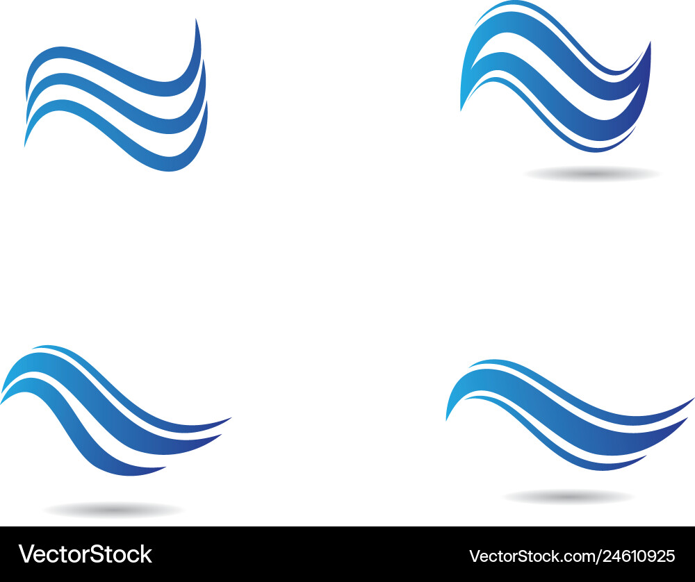 Wave symbol design Royalty Free Vector Image - VectorStock